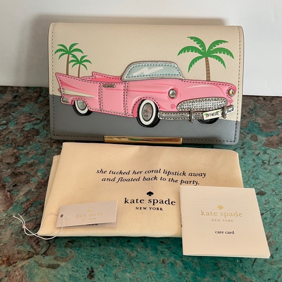 kate spade | Bags | Kate Spade Pink Cadillac Make It Mine Checking In ...